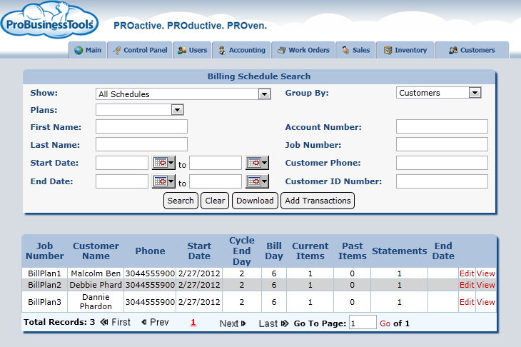Recurring Billing Software | ProBusiness Tools